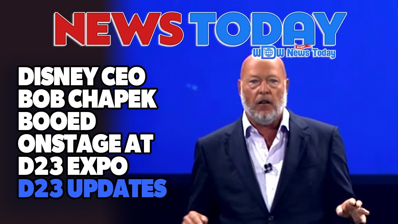 Disney CEO Bob Chapek Booed Onstage at D23 Expo, D23 Updates - YouTube
