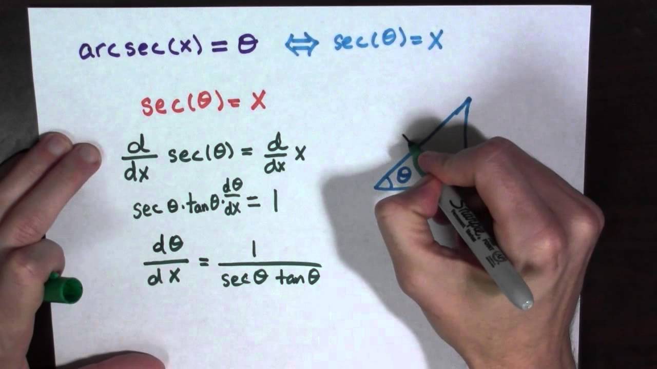 The Derivative Of Arcsec x YouTube