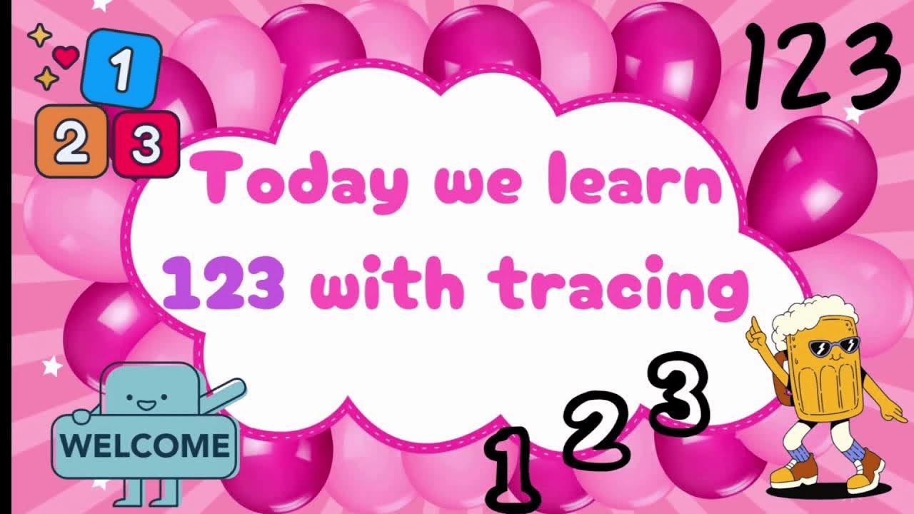 "Number Adventure: Trace 1 to 12!"#kidslearning #counting #tracing # ...