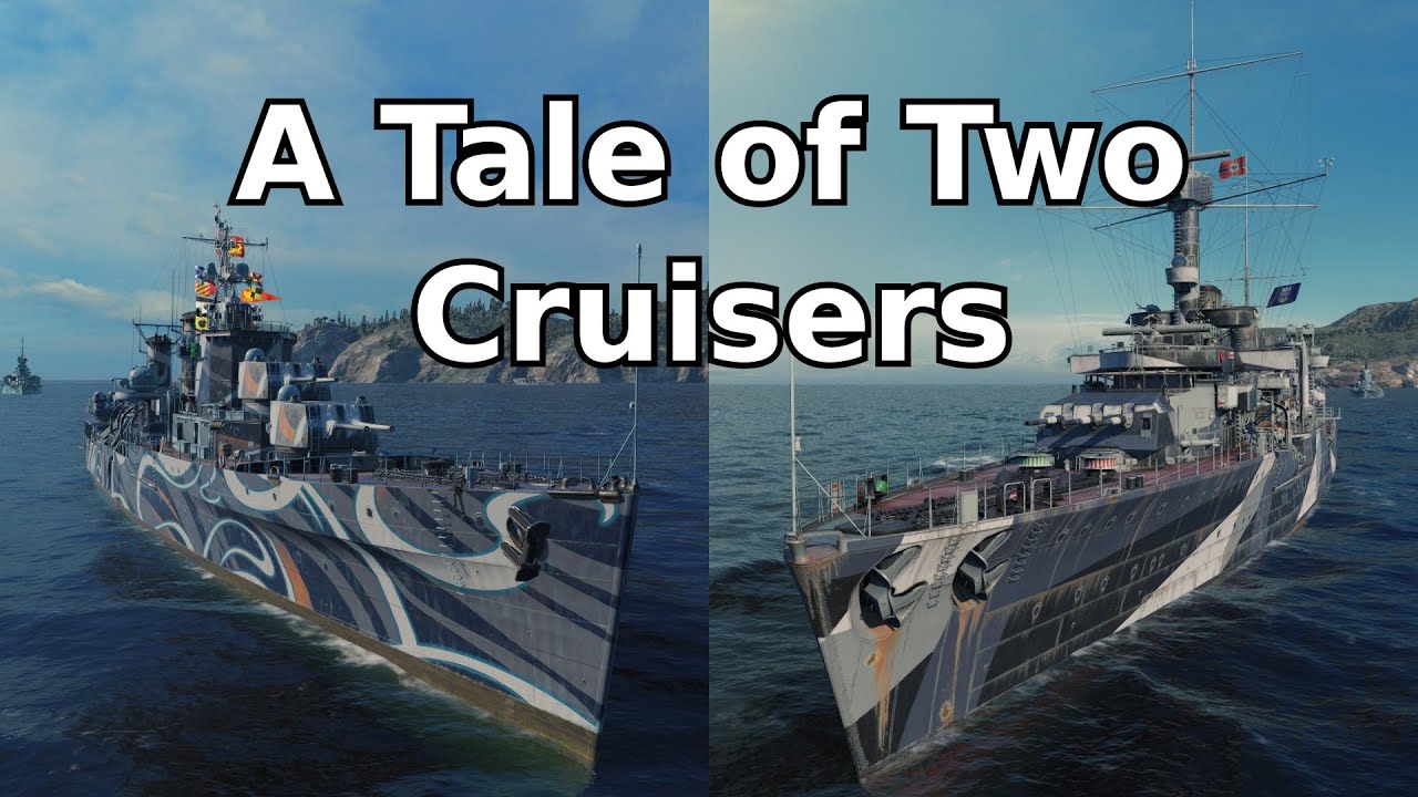 A Tale of Two Cruisers (World of Warships Replay with opposing ...