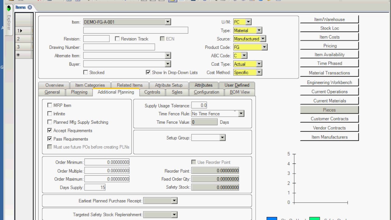 ERP SyteLine-Time fence Setting - YouTube