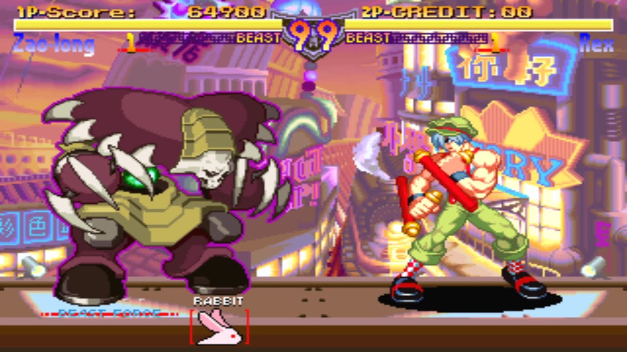 Rabbit [Arcade] - play as Zao-long (& Dragon Spirit usage) - YouTube