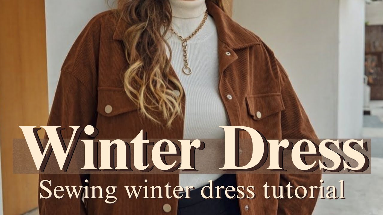 DIY WINTER DRESS • Sewing winter dress + pattern - YouTube