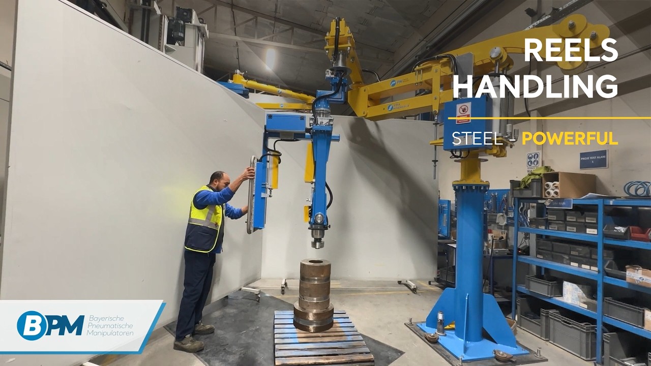 BPM Industrial Manipulators - Reels Handling - YouTube
