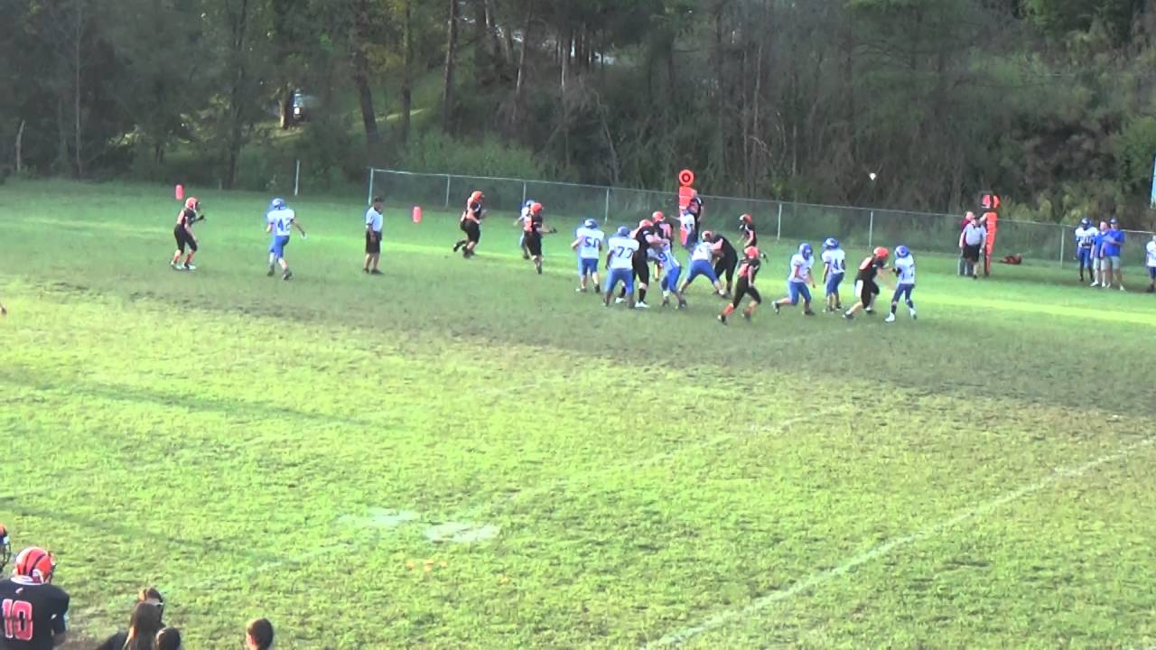 Logan Middle Kaleb Williamson throws TD pass to Corey Townsend - YouTube