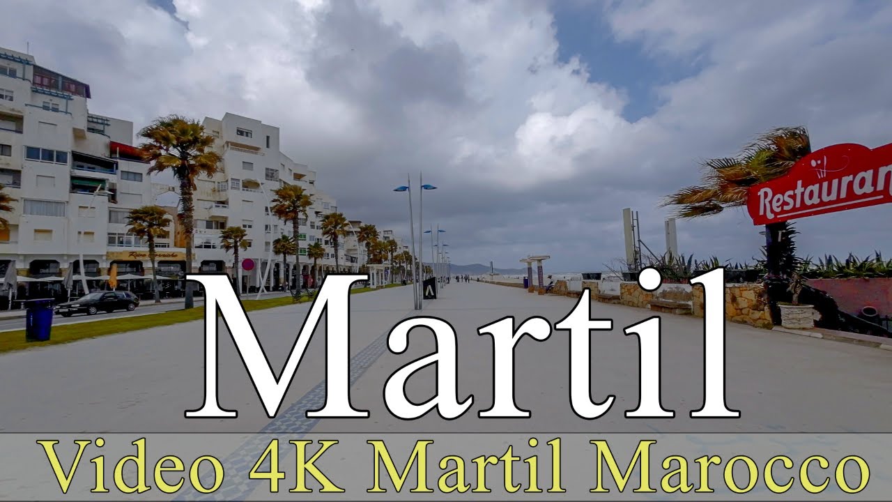 Martil | maroc | morocco | City of Martil | video 4K | walking | مدينة ...