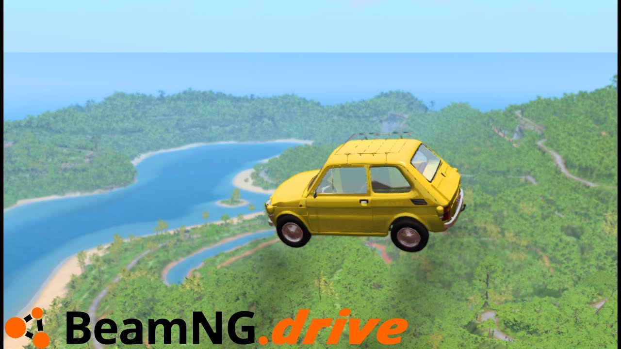 Making cars LITERALLY FLY in BeamNG.drive - YouTube