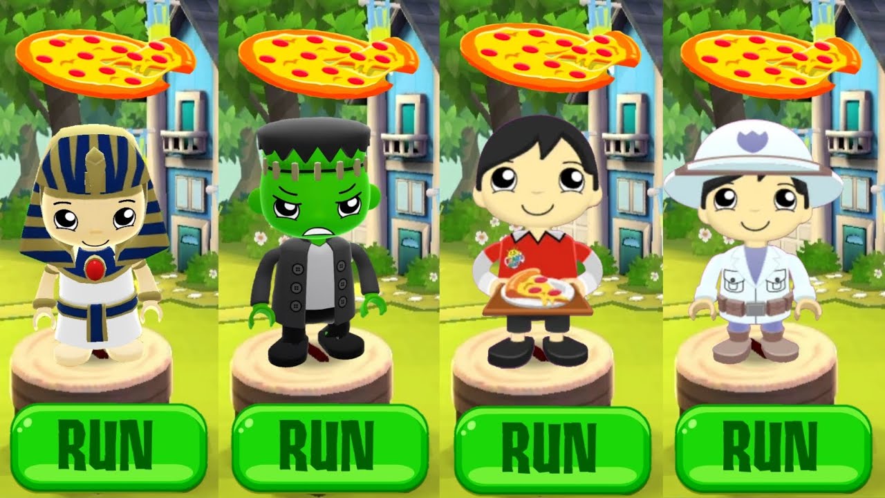 TAG WITH RYAN - Lunchtime Ryan V/S Fossil-Finding Ryan || Halloween ...