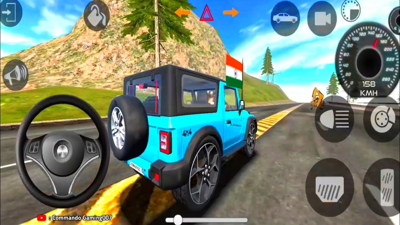 Modified Mahindra Thar Driver in City Road! Indian Car Driving 3D 🔥Thar ...