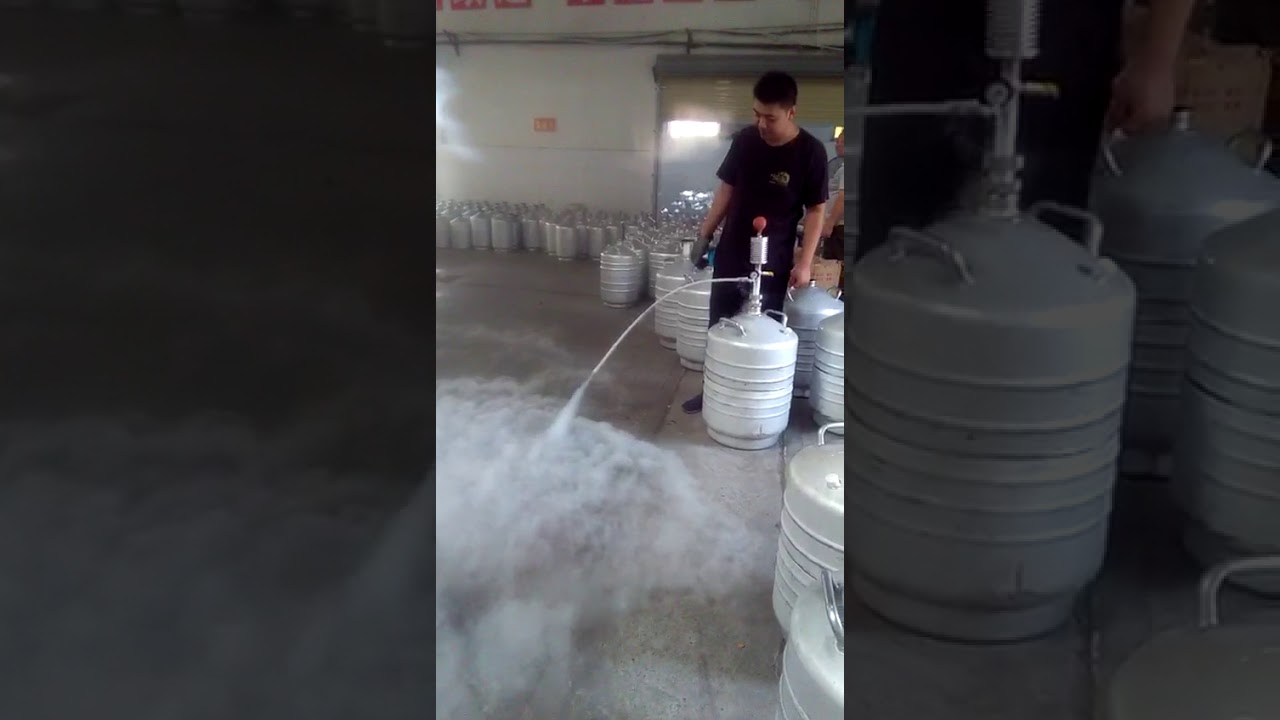 liquid nitrogen Manual Pump - YouTube