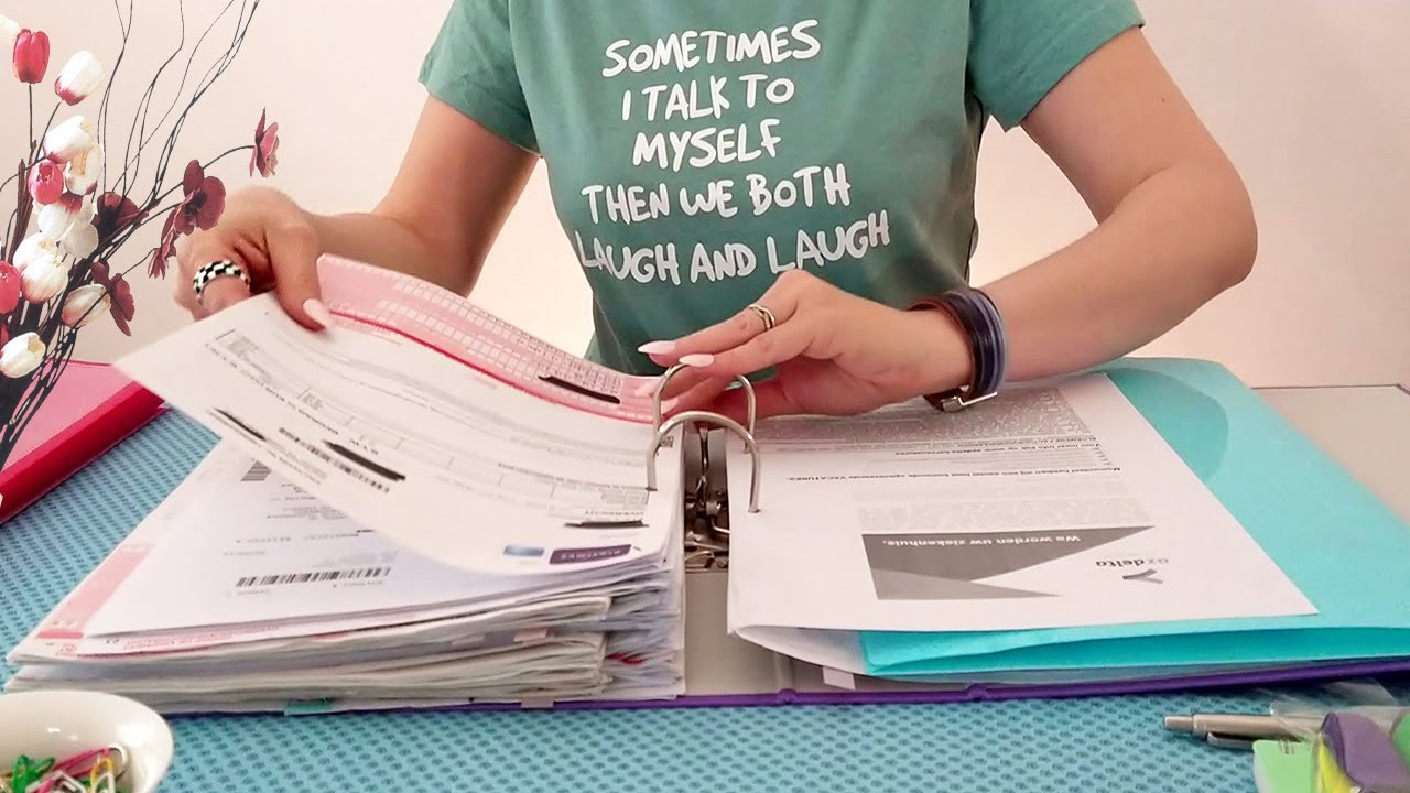 ASMR Paper Sorting • Decluttering & Organizing • No Talking - YouTube