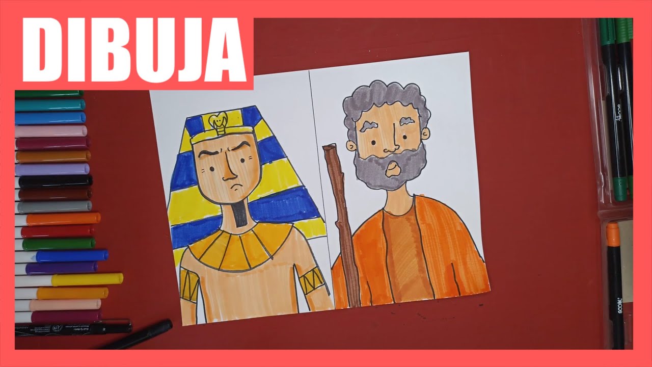 Faraón y Moisés | DIBUJO | Ven, Sígueme Primaria 2022 - YouTube