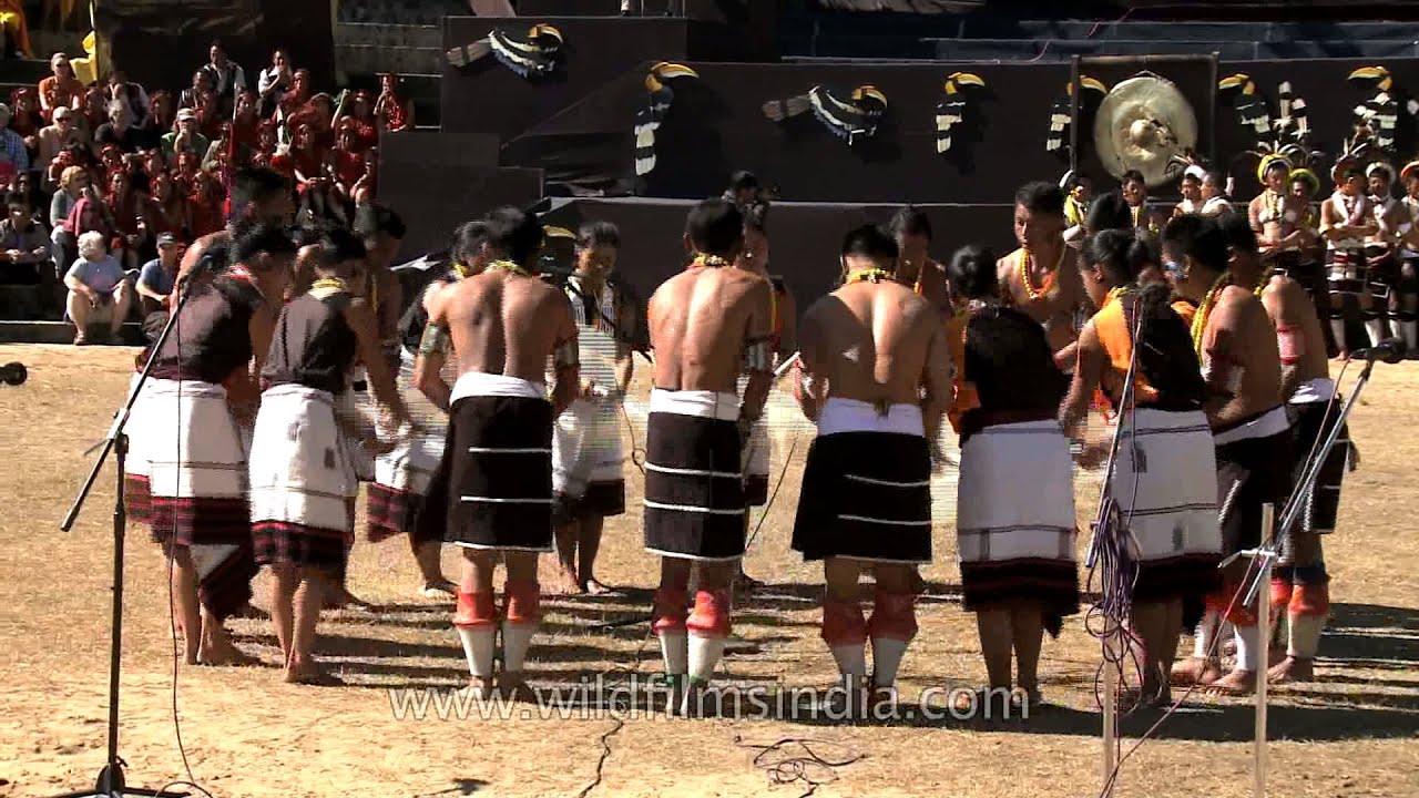 Angami Nagas performing songs meant for singing while working in the ...
