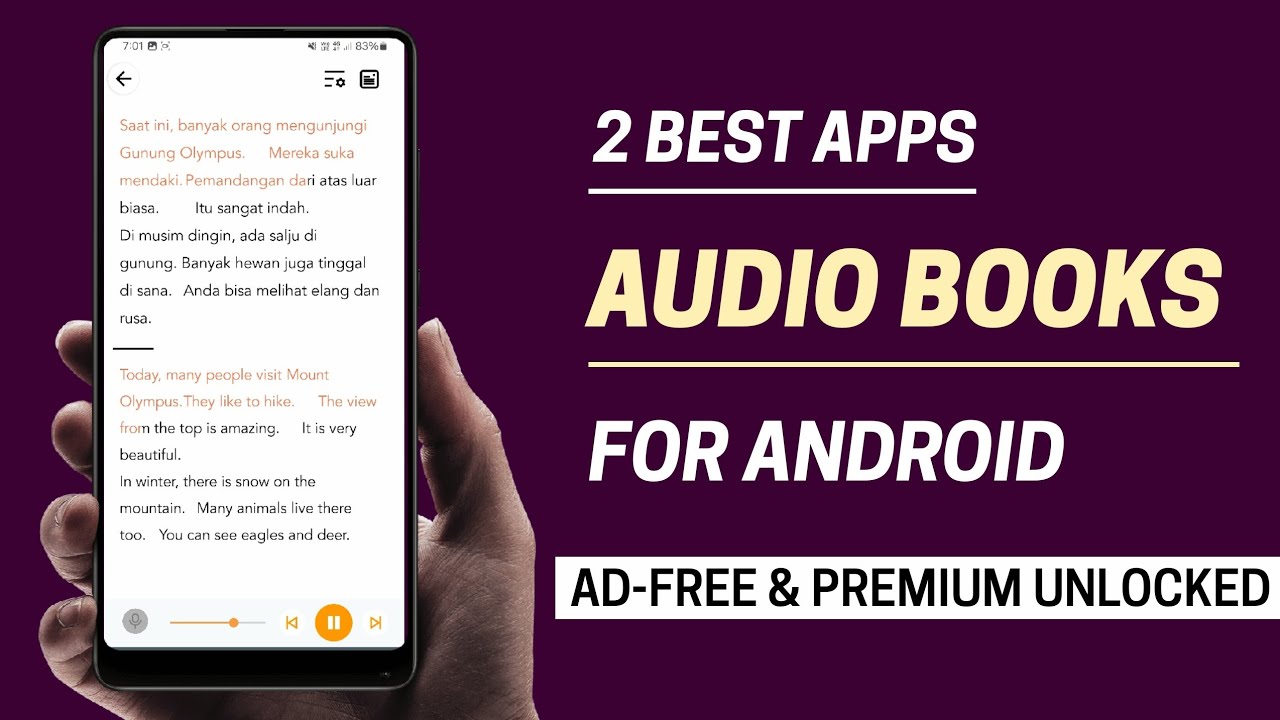 2 Best Free AudioBooks Apps for Android - YouTube