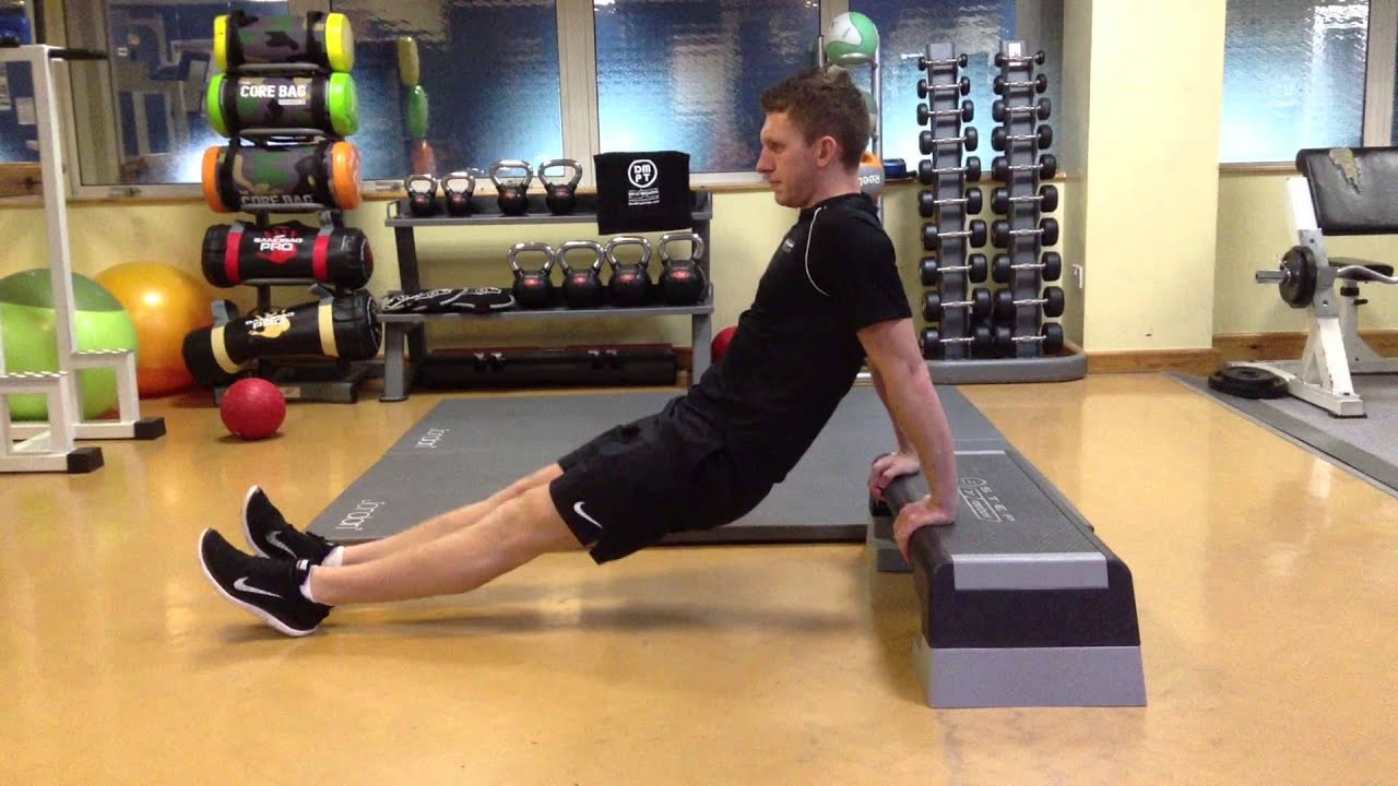 Dips on a step - YouTube