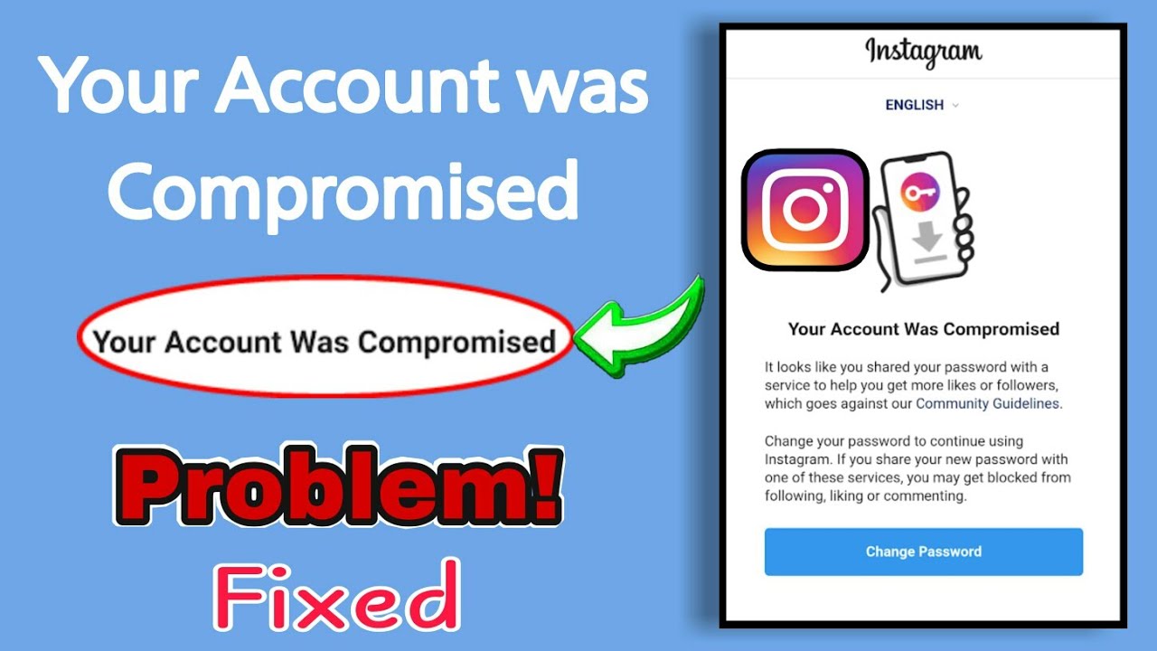 Your account was compromised (Instagram) || How To Recover Instagram ...