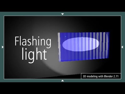 Flashing light 3D model Blender - YouTube