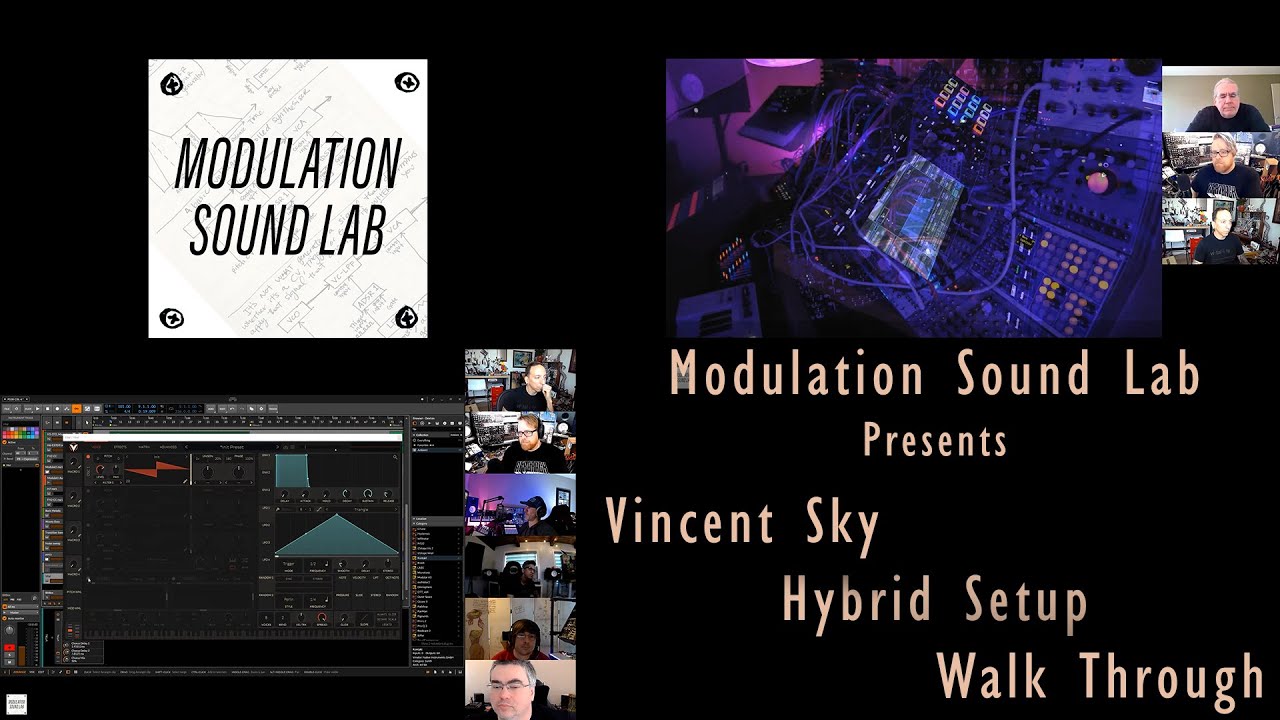 Special Guest Vincent Sky - Performance and BITWIG Hybrid Setup Walkthrough - Patreon Zoom ...