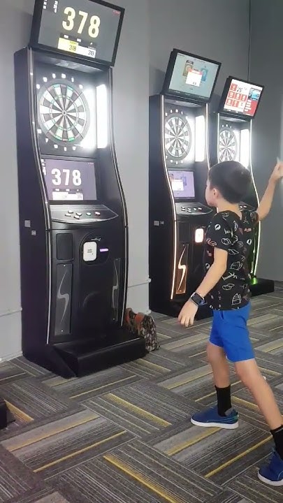 Im The Proud Mum For My Little Son Targetting The Dart Board Pretty