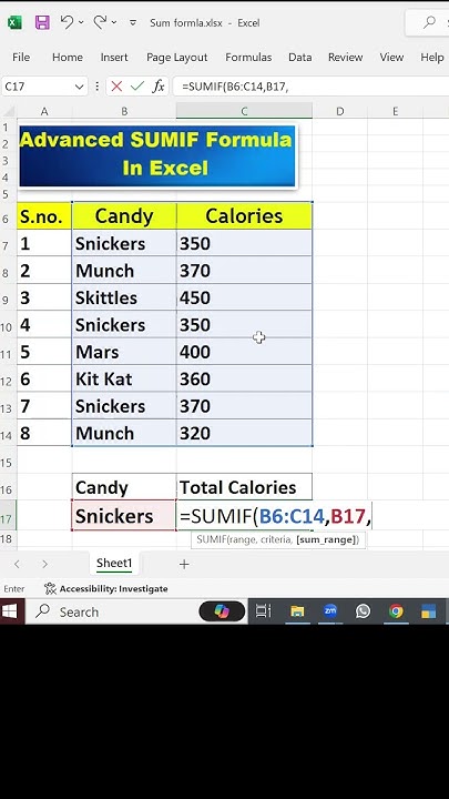 Advanced Sumif Formula in Excel 🔥 | Sumif formula in excel | Excel Advanced - YouTube