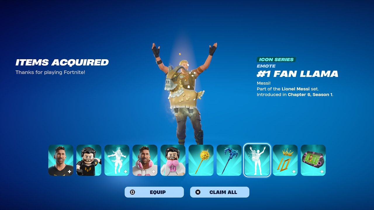 The Messi Skins are back in Fortnite! (Fortnite item shop) - YouTube