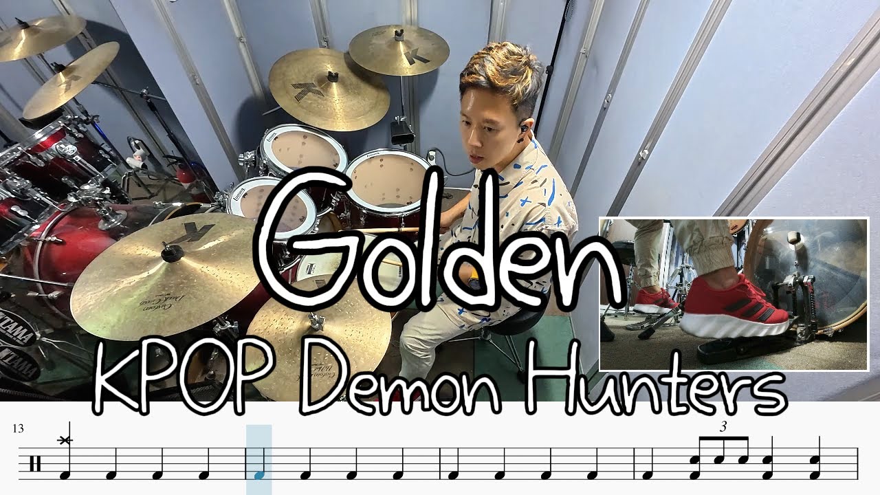KPOP Demon Hunters - Golden | Drum Cover - YouTube
