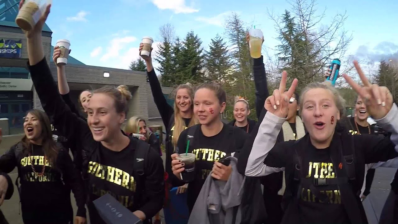 PAC-12 CHAMPS 2016 USC Women's swim team - YouTube