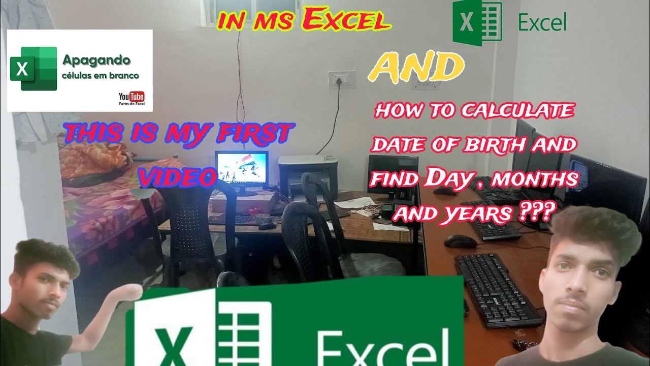 ms Excel computer How To Calculate Date Of Birth And Find Day Months ms Excel computer How To Calculate Date Of Birth And Find Day Months