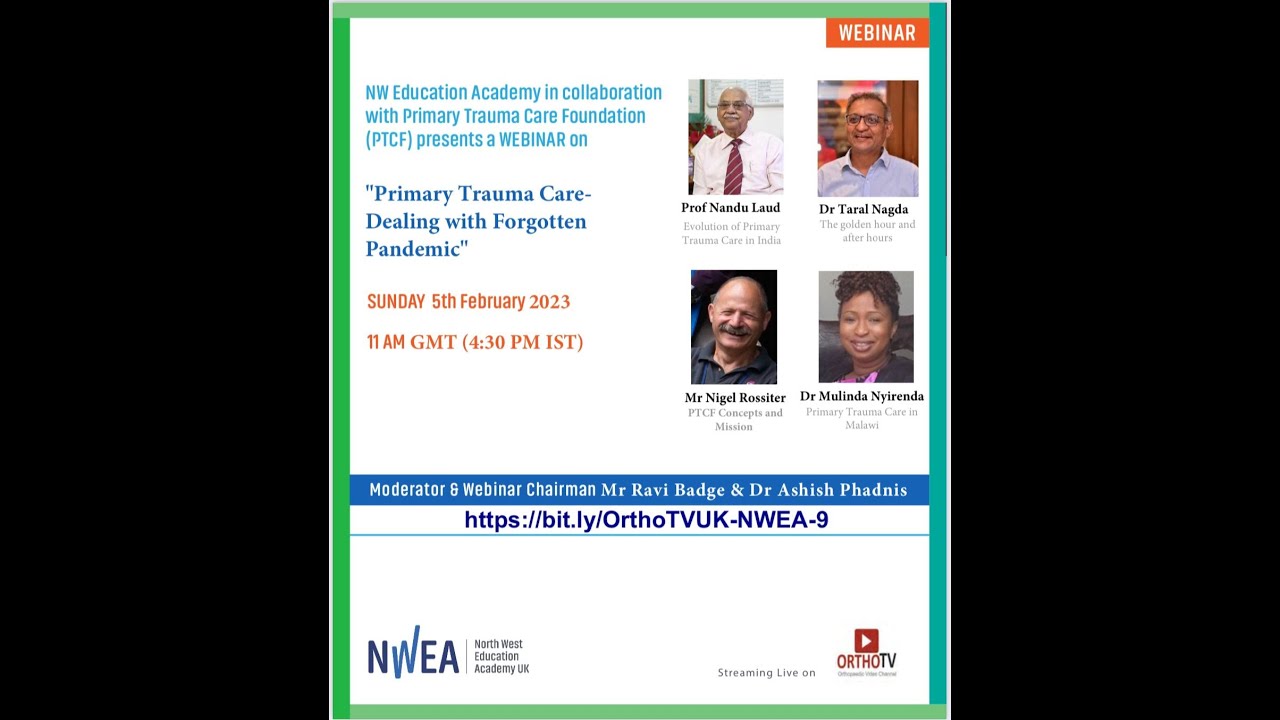 Foundation (PTCF) presents a WEBINAR Mr Ravi Badge & Dr Ashish Phadnis ...