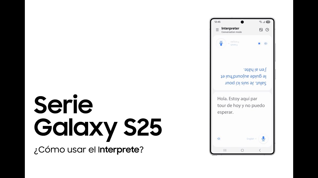 Samsung - ¿Cómo usar Intérprete en la Serie Galaxy S25? Tutorial en español - YouTube