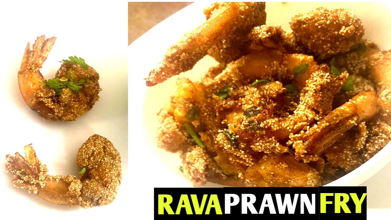 RecipeNo:29 | Rava Prawn Fry Recipe In Tamil | Goan Rava Prawn | Rava ...