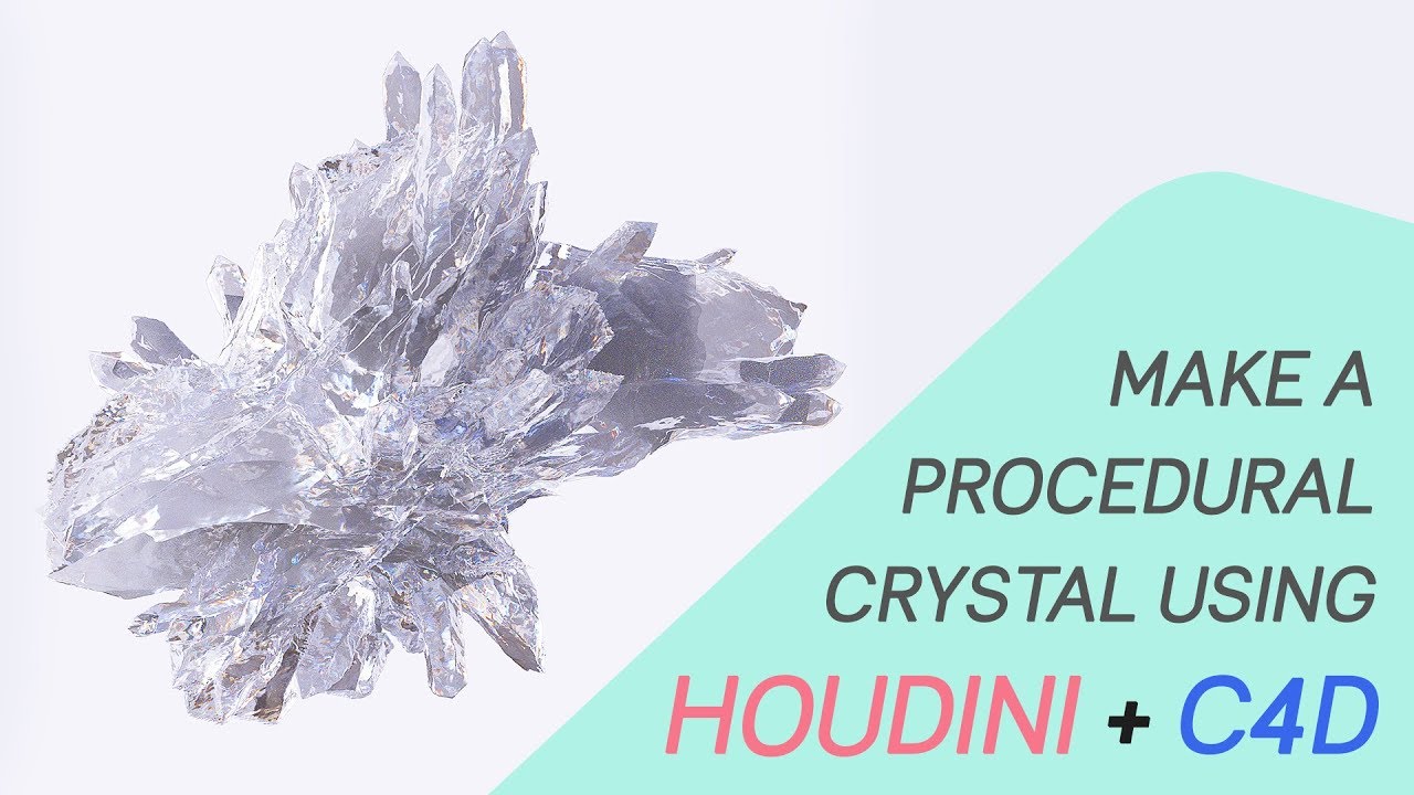Procedural Crystal Tutorial - Houdini + Cinema4D - YouTube