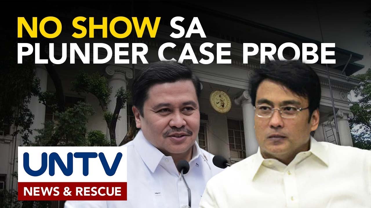 Sen. Jinggoy Estrada at dating Sen. Bong Revilla, no show sa plunder ...