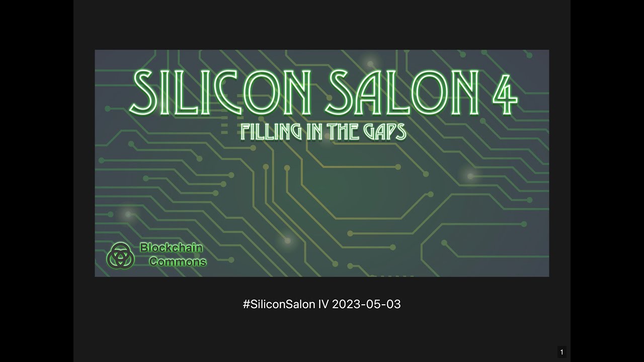 Silicon Salon IV: Intro - YouTube