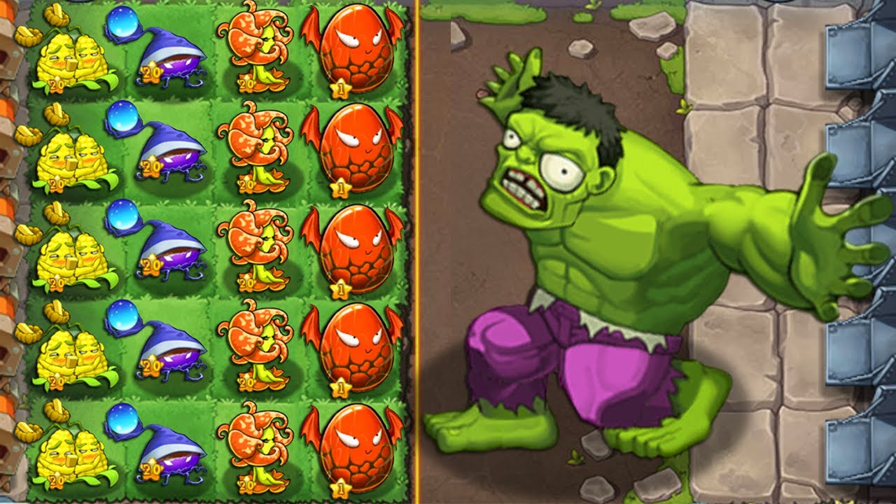 100% Zombies HULK vs All Plants PvZ 3 - Plants vs Zombies 3 ONLINE ...