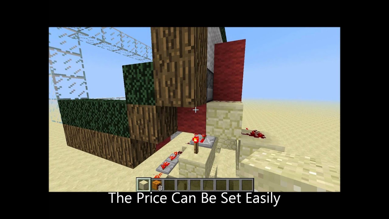 Minecraft : Sand Powered Shop! - YouTube