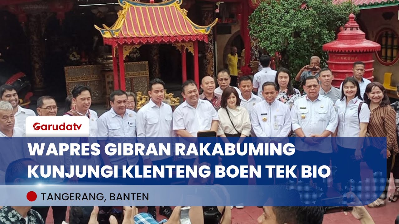 Wapres Gibran Hadiri Perayaan Imlek di Klenteng Boen Tek Bio - YouTube