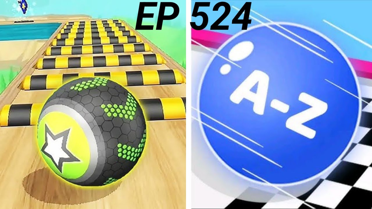Ball Rolling VS A-Z Ball Run Gameplay 🌀⚾⚽🥎 iOS Android walkthrough Max ...