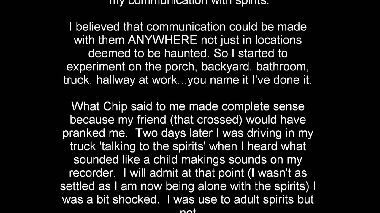 Chip Coffey of Psychic Kids and Paranormal State predicts EVP and it ...