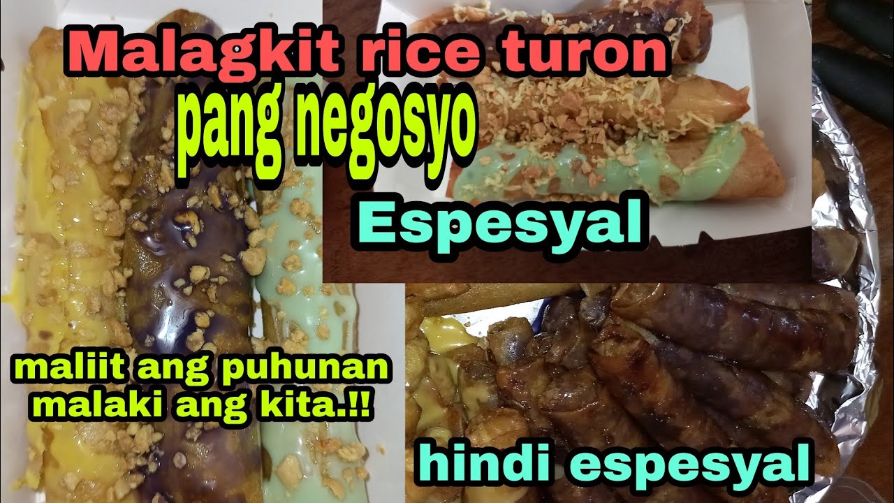 Vlog#15malagkit rice turon... pang negosyo.. - YouTube
