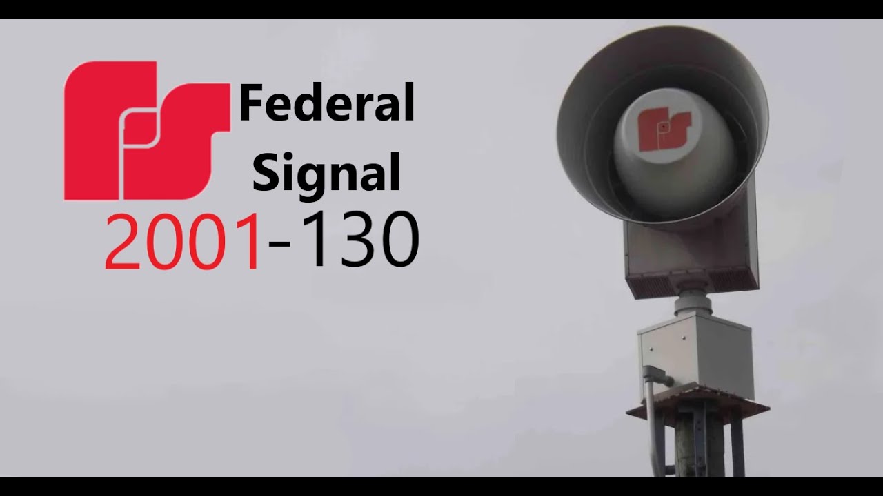 Federal Signal 2001-130 | Alert | Harper Woods, Michigan - YouTube