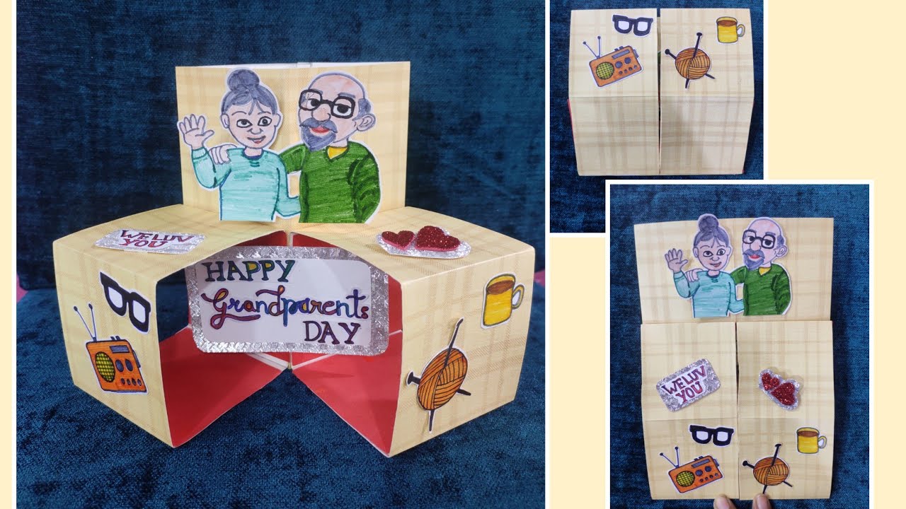 Grandparents day card/greeting card for grandparents day/ pop card/how ...