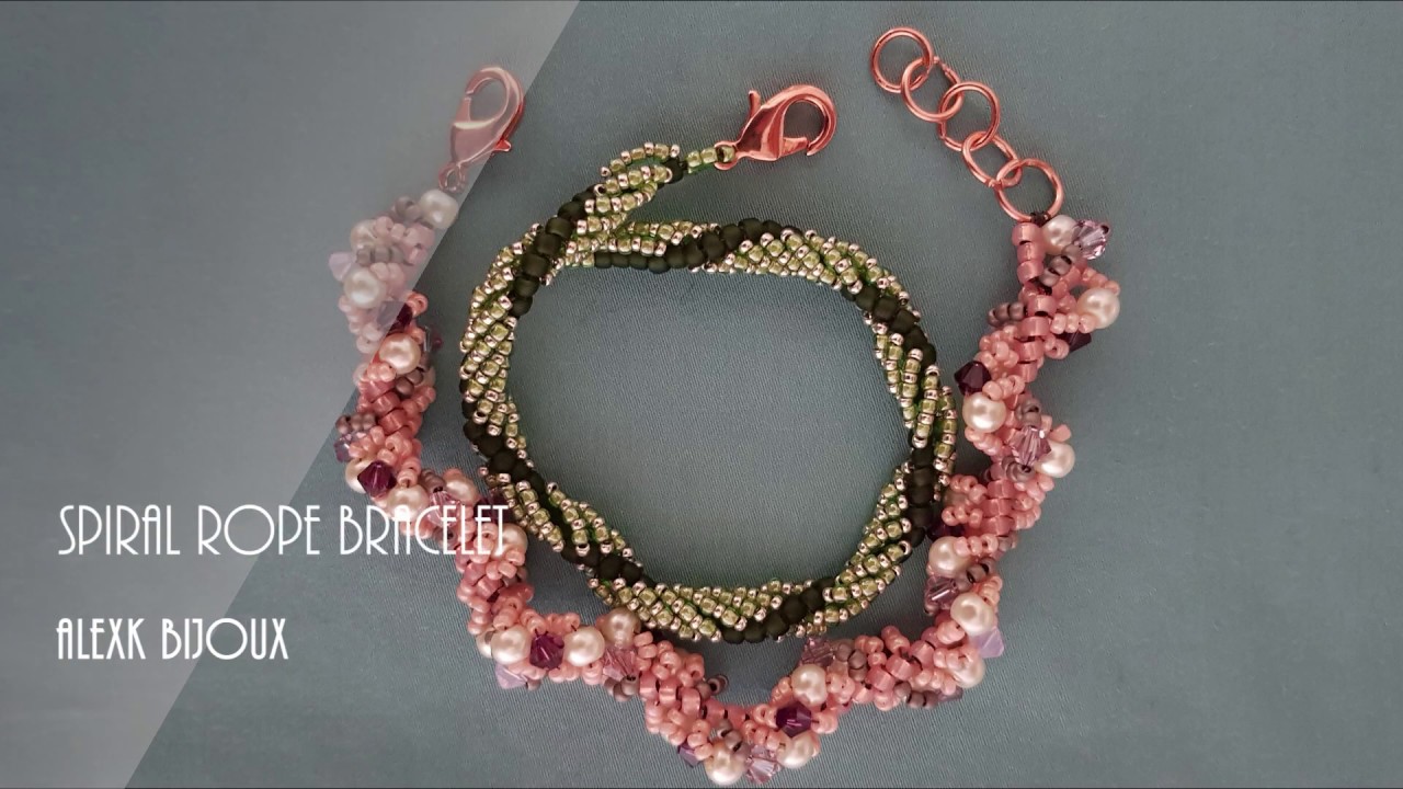 Seed Beaded Basic Spiral Rope Bracelet | Beadweaving Tutorial - YouTube