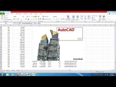 Tutorial upload data hasil pengukuran lapanga ke topcon link, ms. Excel dan autocad 2010 - YouTube