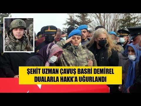ŞEHİT UZMAN ÇAVUŞ BASRİ DEMİREL DUALARLA HAKK’A UĞURLANDI (3 ŞUBAT 2021)