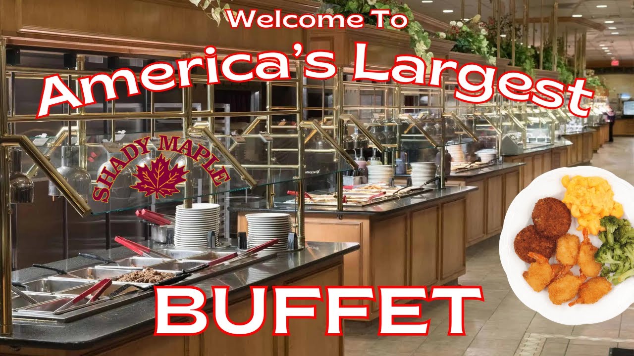 Lunch at Shady Maple - America's LARGEST LUNCH BUFFET!! - YouTube