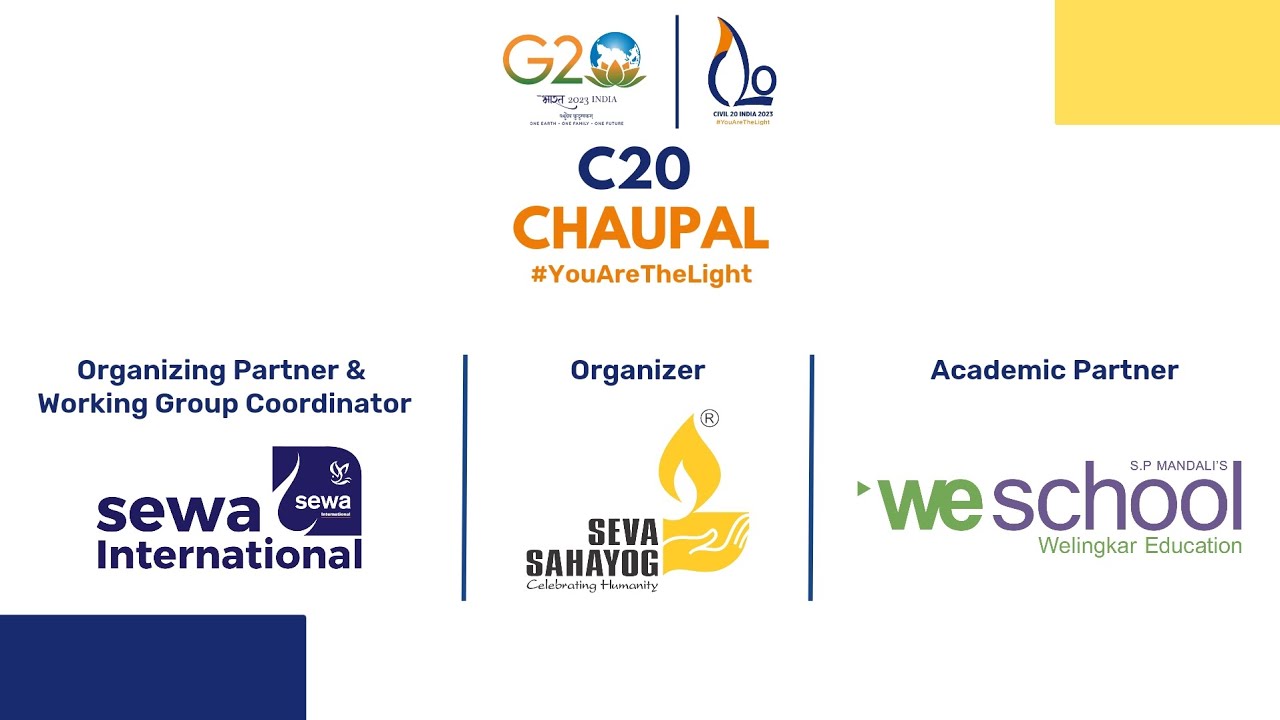 #youarethelight "C20 Conference" Seva Sahayog Foundation - YouTube