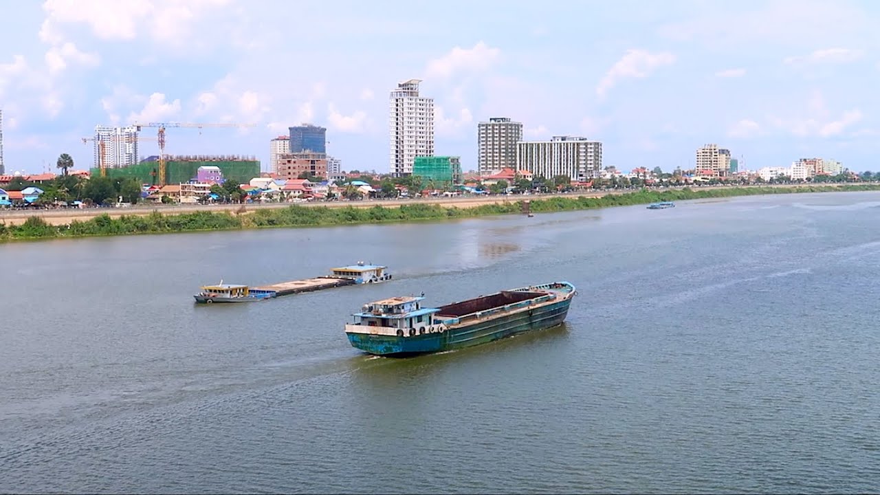 Travel from Cambodia Japan Friendship Bridge to Wat Svay Chrum - YouTube