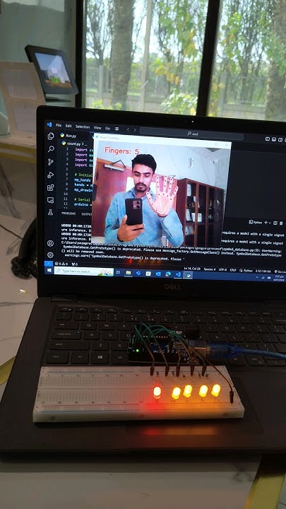 Control Leds With Fingers Using Opencv Mediapipe And Arduino Opencv Python Youtube