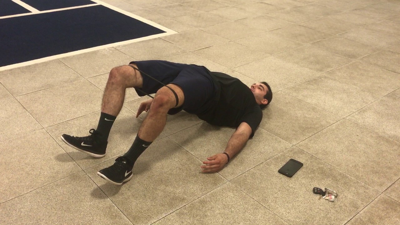 Abductor Iso Hold Hip Bridge - YouTube